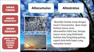 Presentasi Jenis-Jenis Awan Geografi Kelas 10 | PPTX