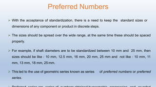 1 b. Machine design - Prefered numbers, asthetic and ergonomic design | PPTX