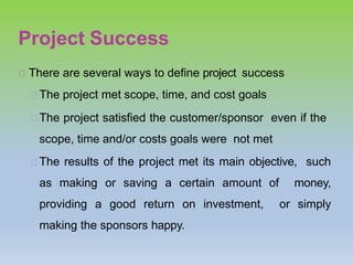 1 b. introduction to project management | PPT