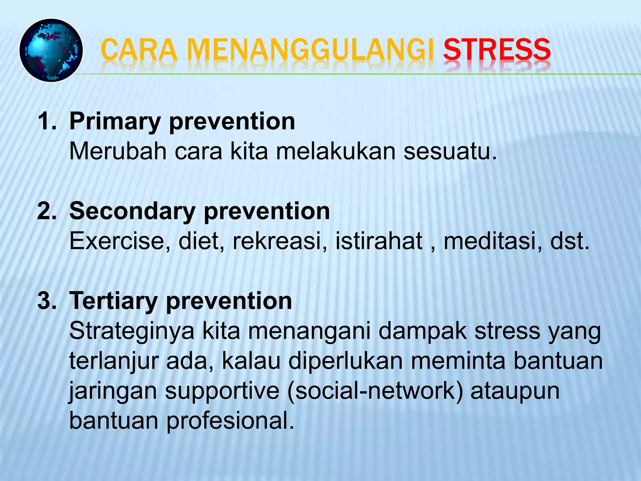 Tahapan Stres - Pra Pensiun / Purnabakti | PPTX