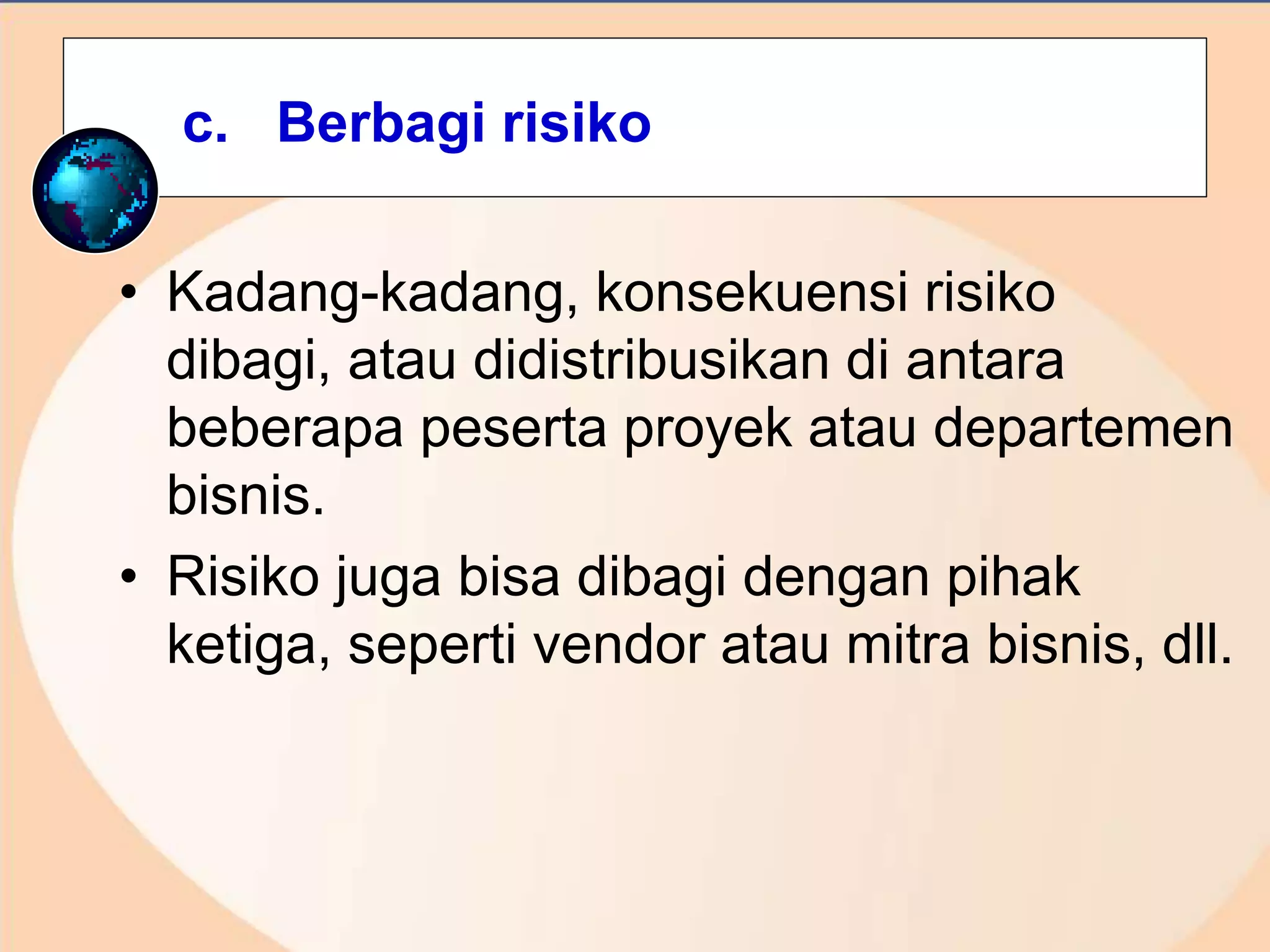 Pentingnya Risk Management _Materi Training "MANAJEMEN RISIKO" | PPTX