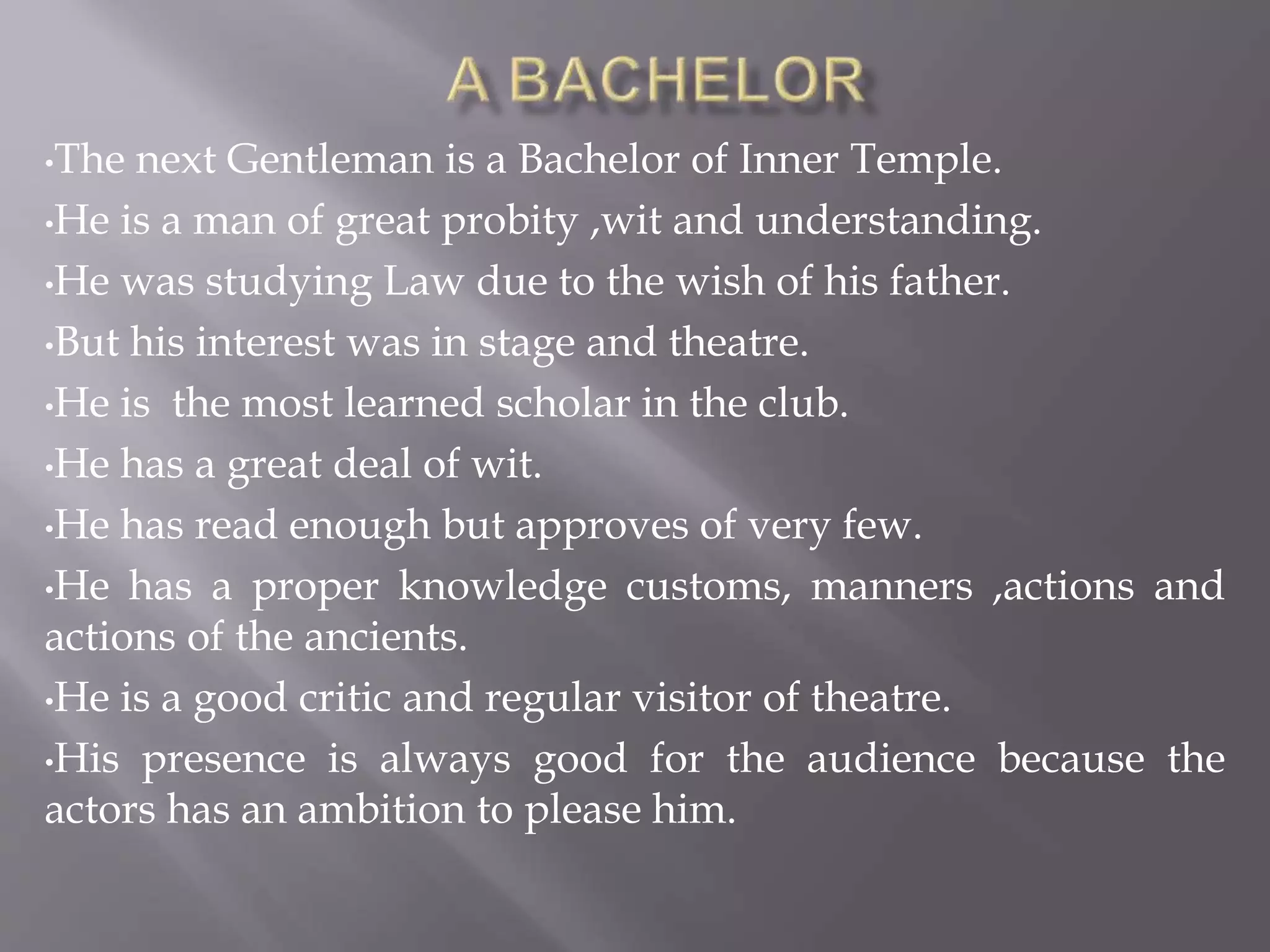 (1) B.A English Part I (Prose) The Spectator Club by Richard Steele (BY ...