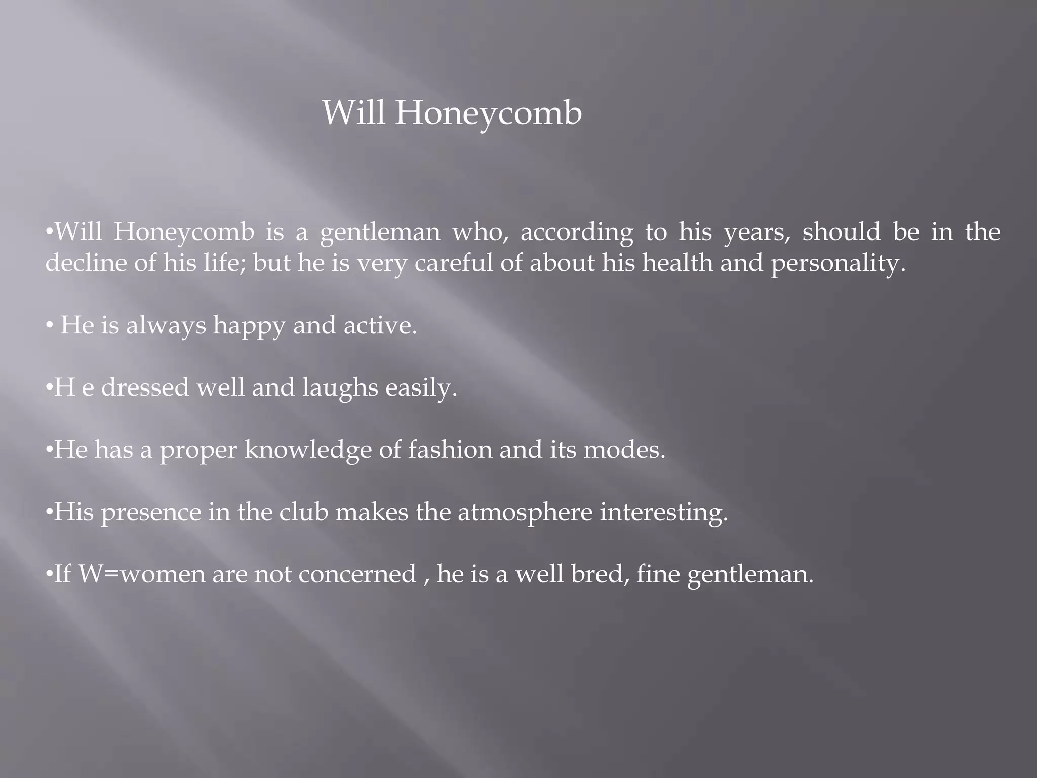 (1) B.A English Part I (Prose) The Spectator Club by Richard Steele (BY ...