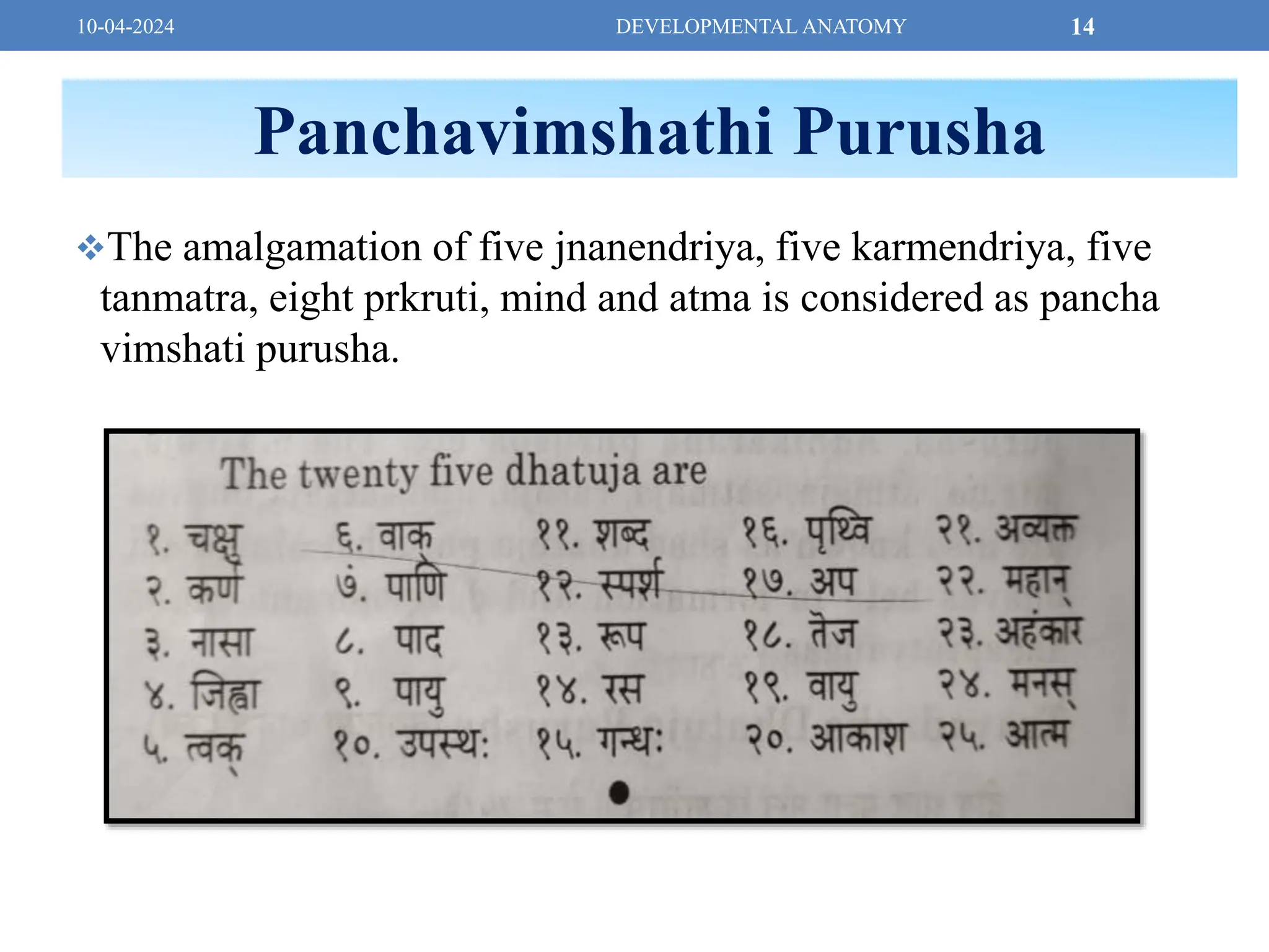 Abhinivratti Shareeram or Developmental anatomy by Dr.Ajith kumar | PPTX