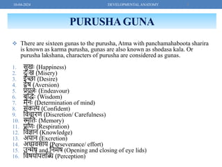 Abhinivratti Shareeram or Developmental anatomy by Dr.Ajith kumar | PPTX