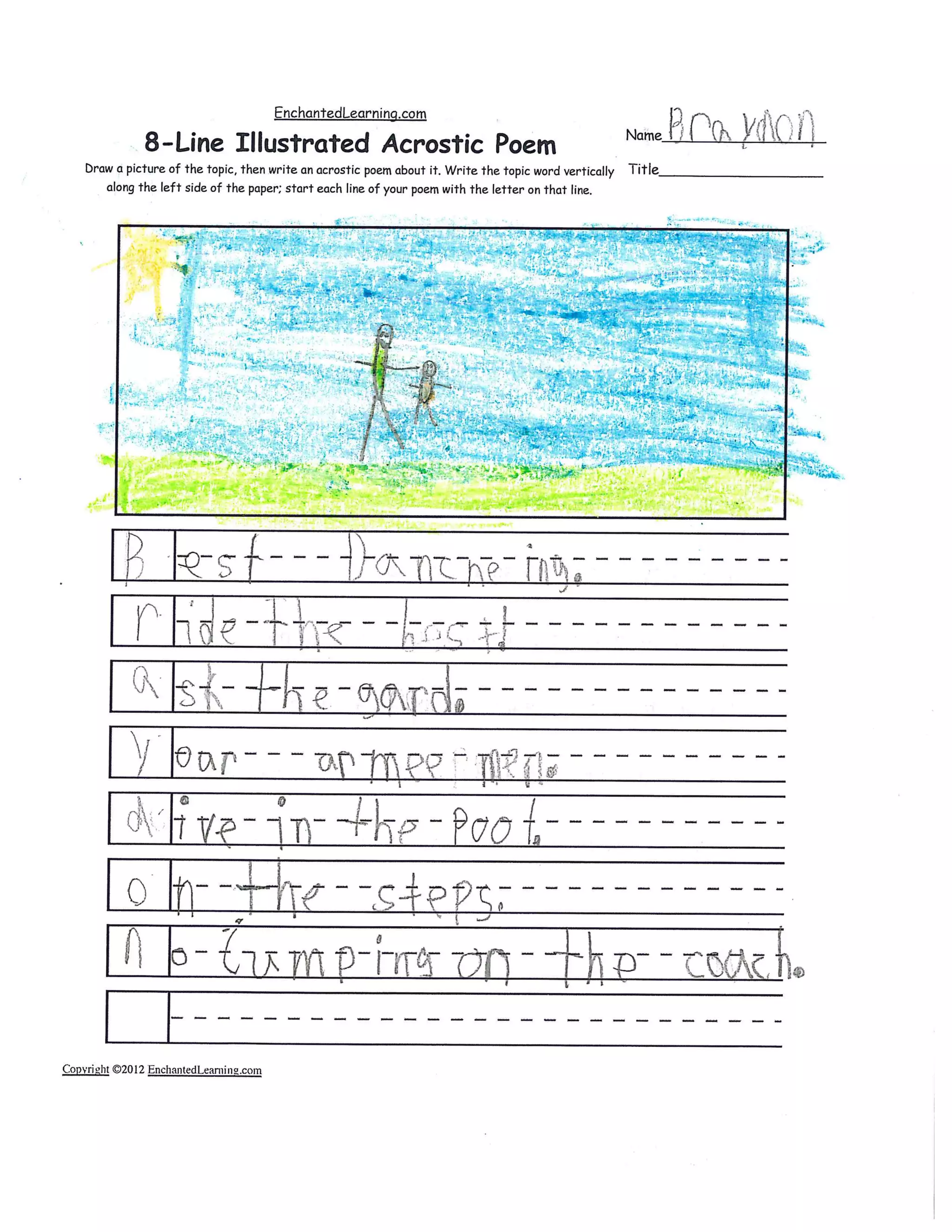 Acrostic Poems - Mrs. Byron's 1st Grade Class | PDF | Poetry | Books ...