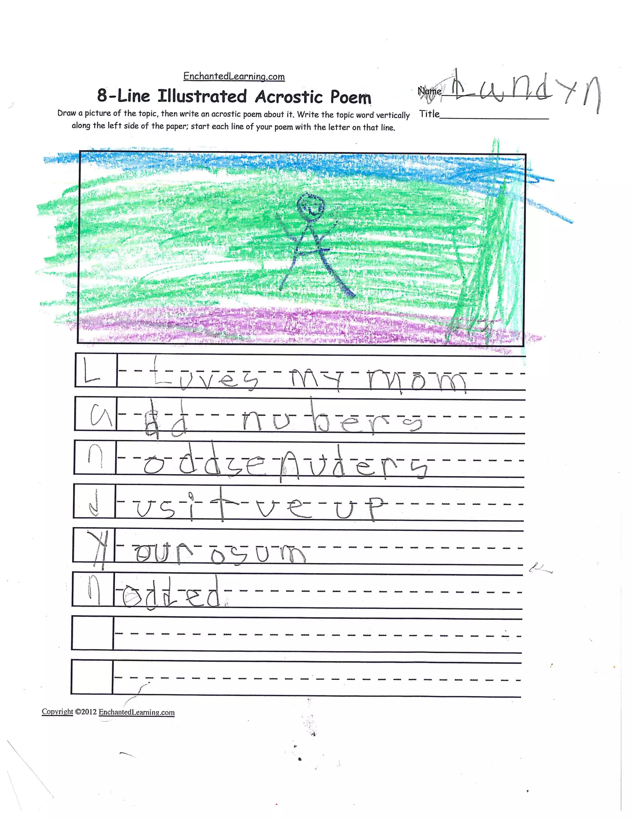 Acrostic Poems - Mrs. Byron's 1st Grade Class | PDF | Poetry | Books ...