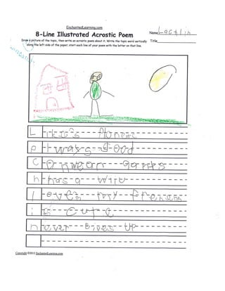 Acrostic Poems - Mrs. Byron's 1st Grade Class | PDF | Poetry | Books ...