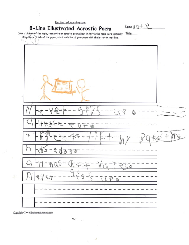Acrostic Poems - Mrs. Byron's 1st Grade Class | PDF | Poetry | Books ...