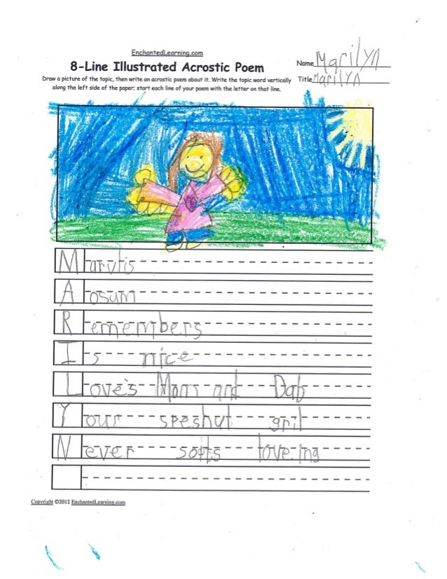 Acrostic Poems Mrs Byron s 1st Grade Class acrostic-poems-mrs-byron-s-1st-grade-class