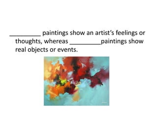 Describing a work of art | PPTX