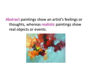 Describing a work of art | PPTX