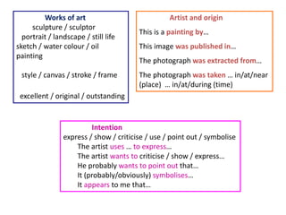 Describing a work of art | PPTX