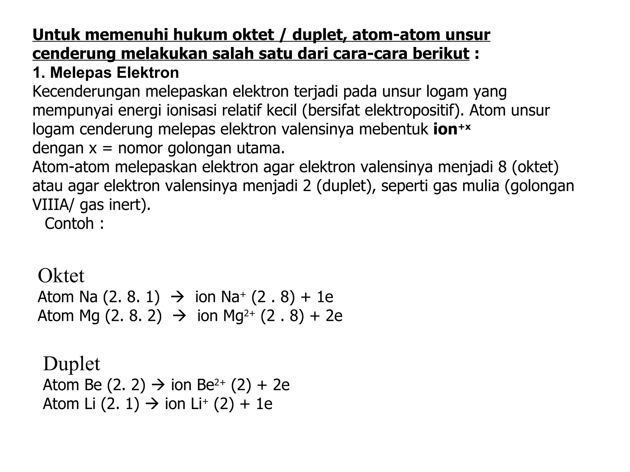 1b. ikatan kimia (antar atom dan antar molekul) | PPT