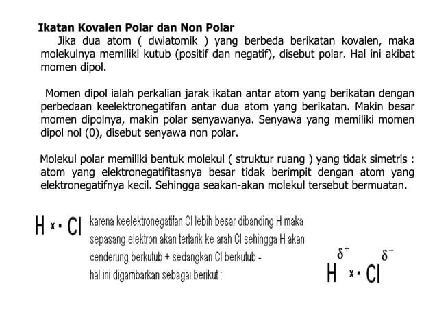 1b. ikatan kimia (antar atom dan antar molekul) | PPT