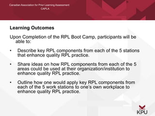 Patrick Donahoe, CAPLA: Badging the CAPLA Boot Camp | PPTX