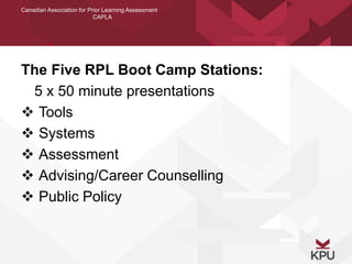 Patrick Donahoe, CAPLA: Badging the CAPLA Boot Camp | PPTX