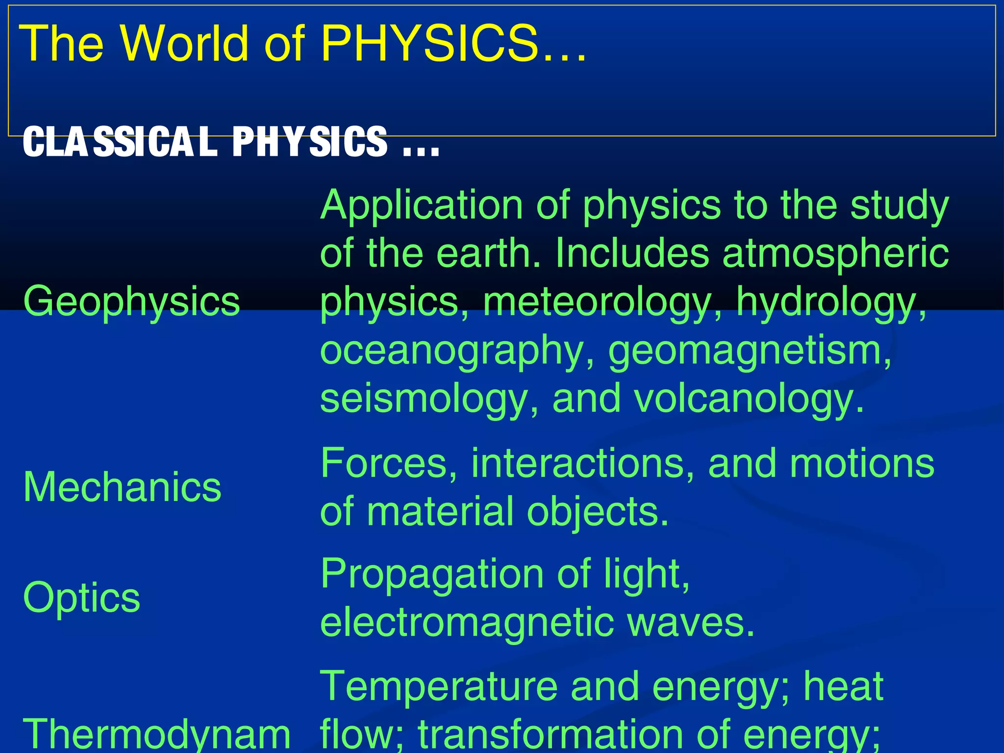1b physics (branches) | PPT