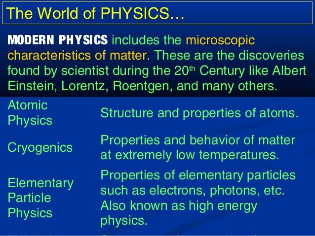 1b physics (branches)