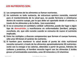 Nutrición y Nutrientes | PPTX