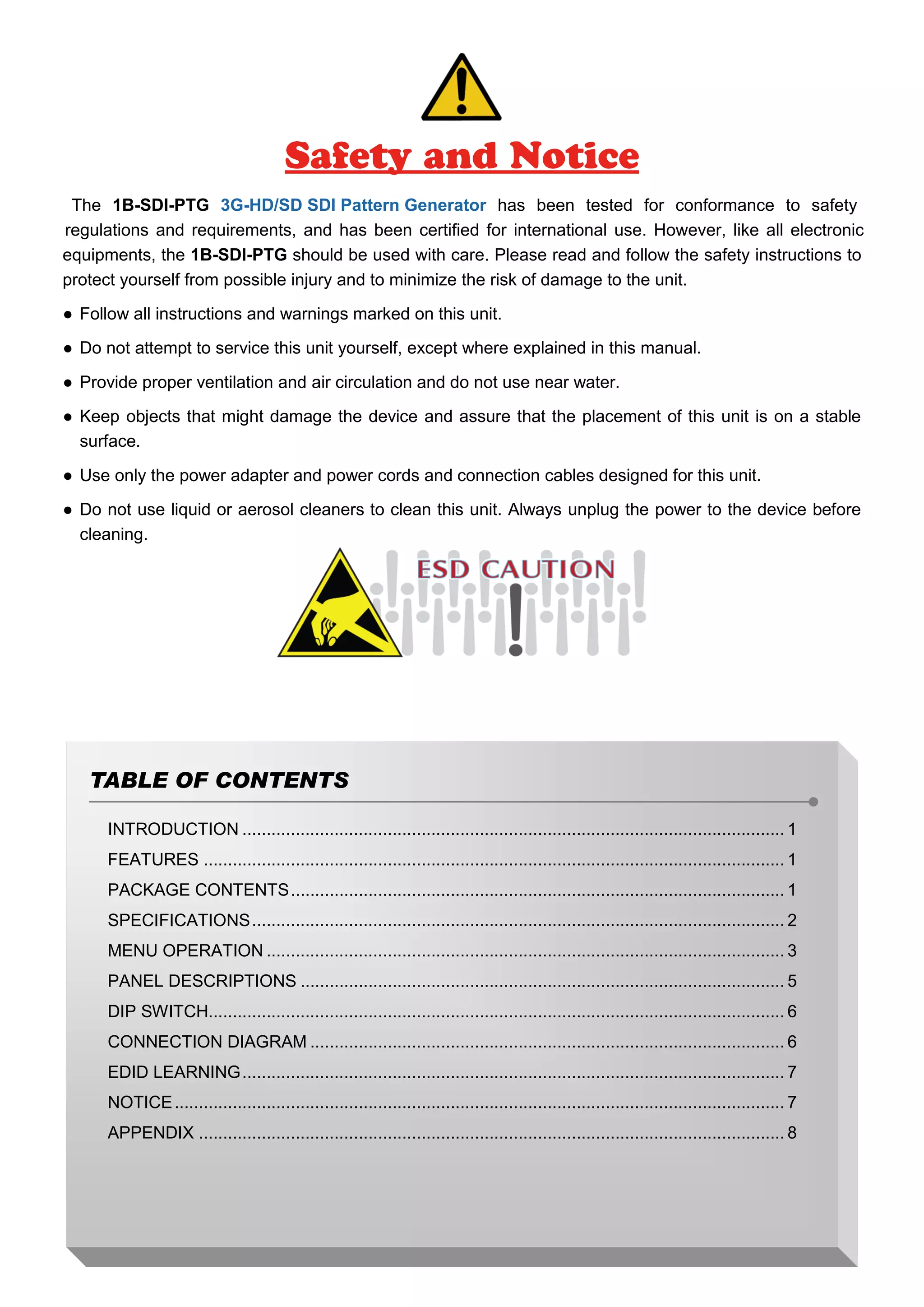 SDI Pattern Generator | PDF