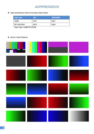 SDI Pattern Generator | PDF