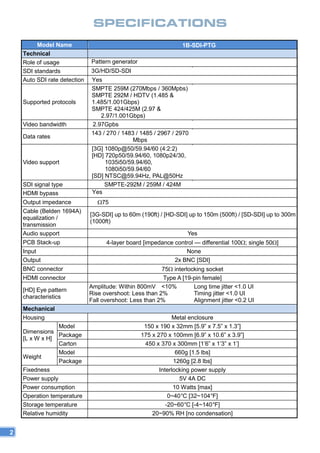 SDI Pattern Generator | PDF