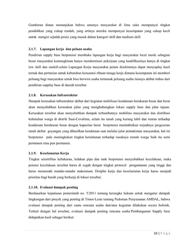 Proyek Tasi Mane Suai Covalima | PDF