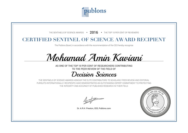 Certificate for Peer Review Week '16 _ Publons | PDF