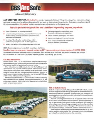 CBS ARCSAFE BROCHURE | PDF