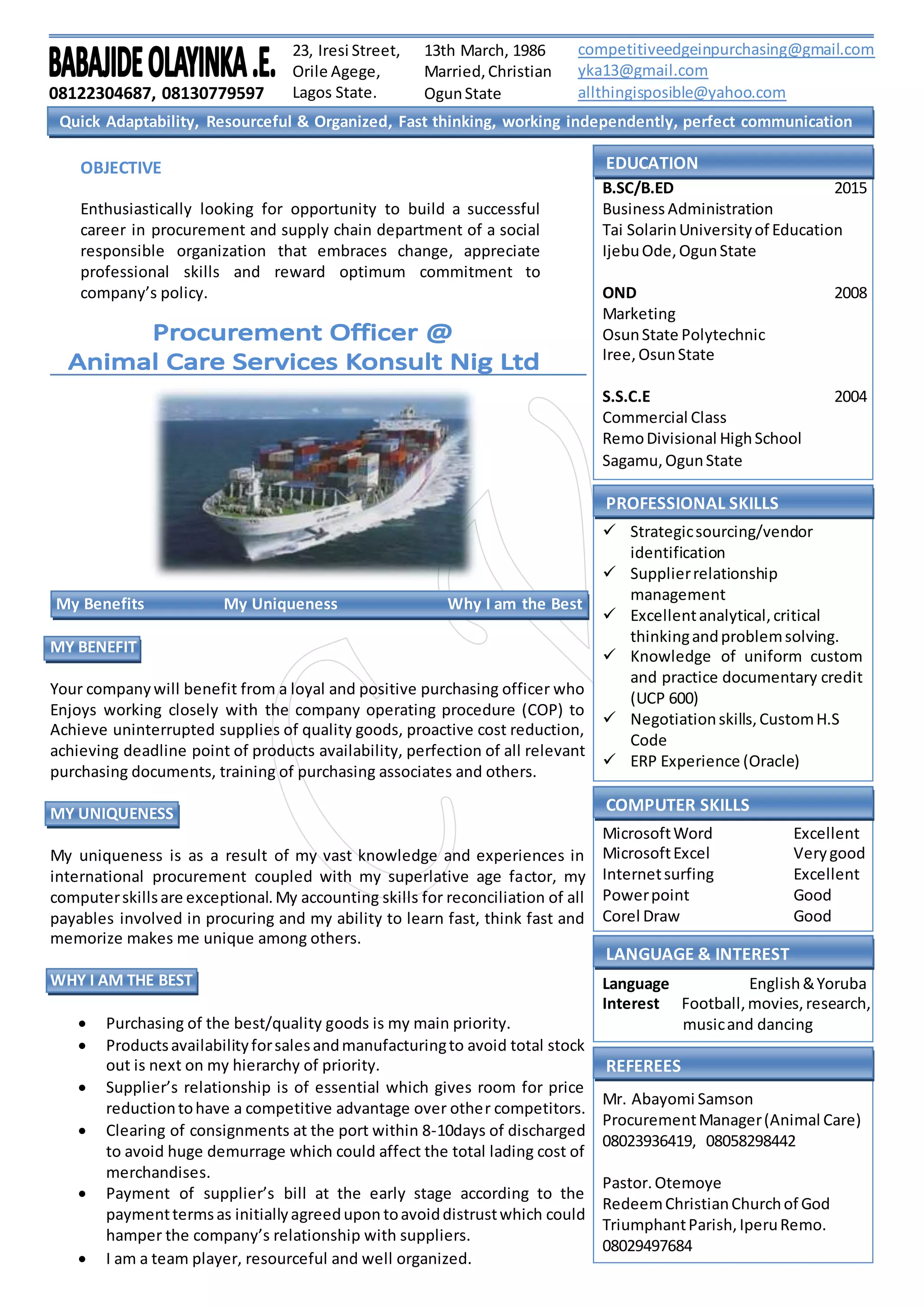 Purchasing Officer | DOCX