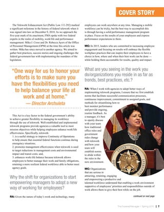 Federal Manager- Top 2015 Trends in Telework | PDF