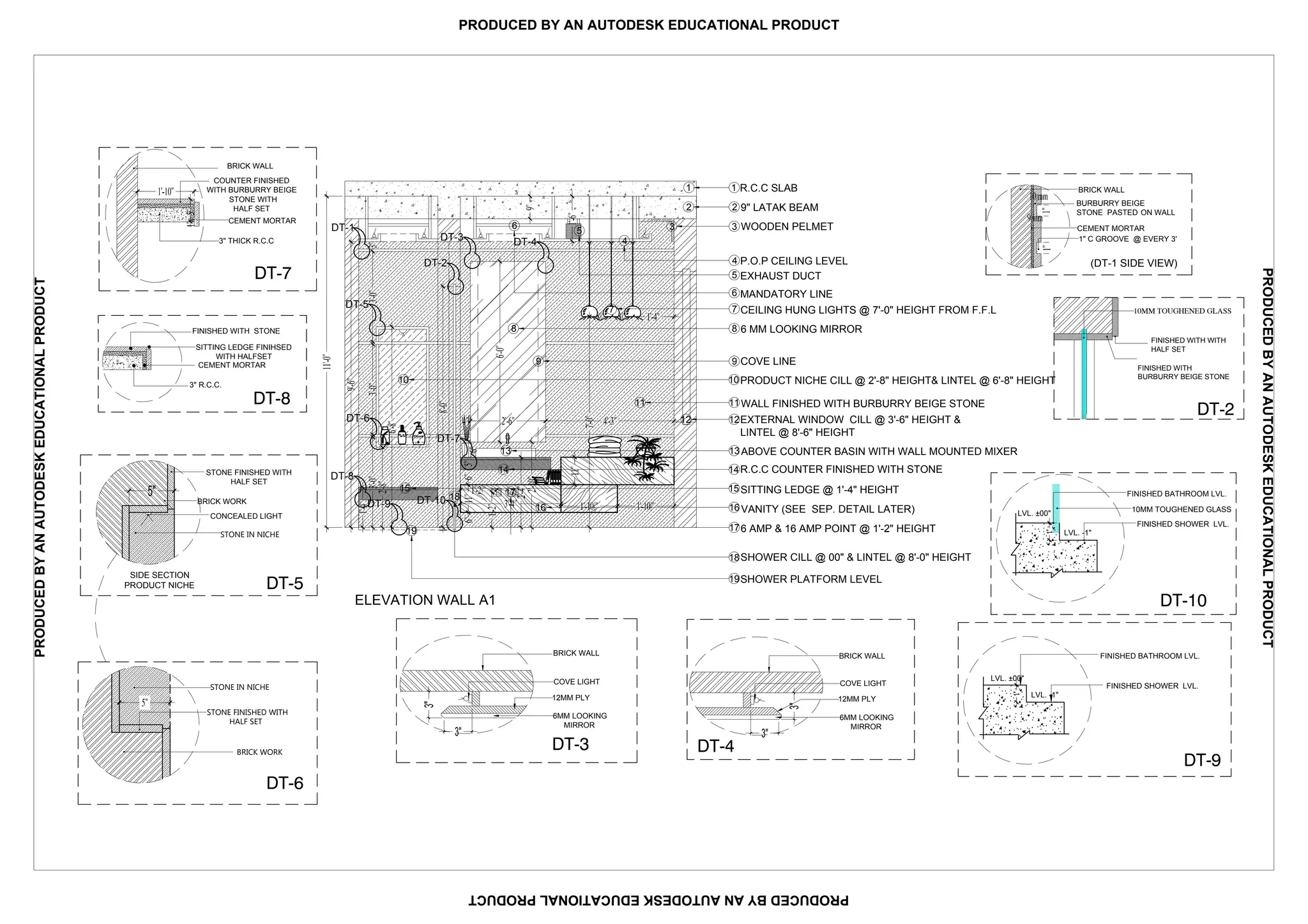 Wall Elevation A1 | PDF