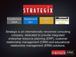 Strategix ERM Solution Presentation | PPT