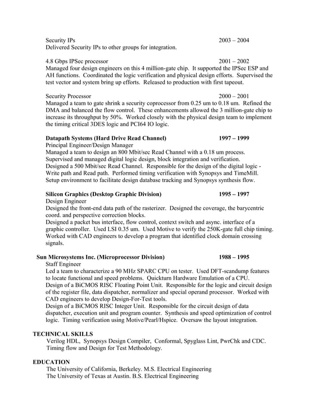 Terry Tham Resume | DOC