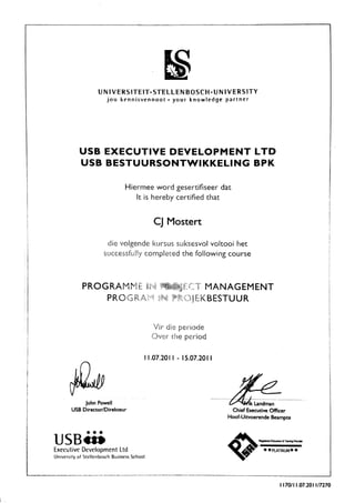 USB-ED Certificate | PDF