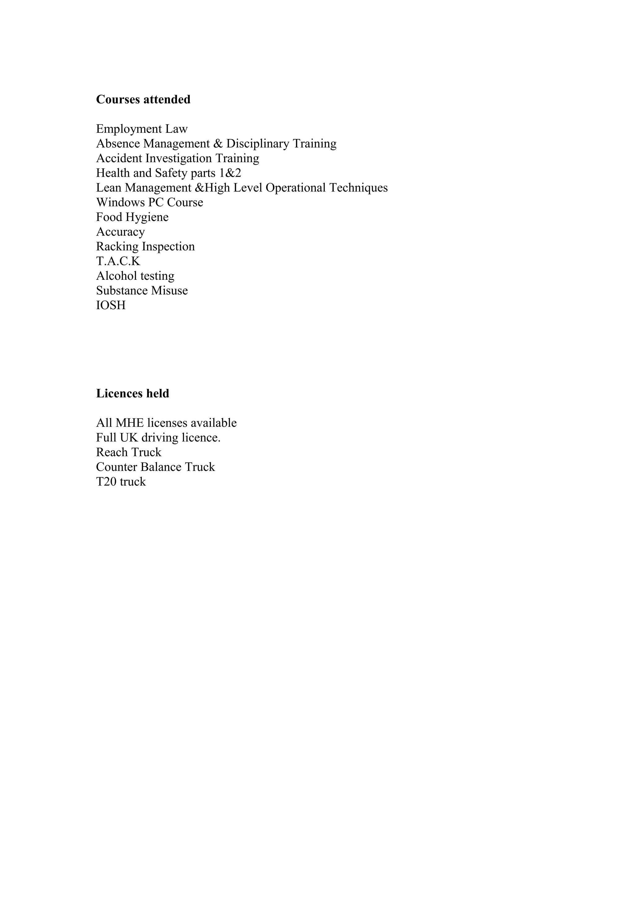 CURRICULUM__VITAE | DOC | Logistics | Business