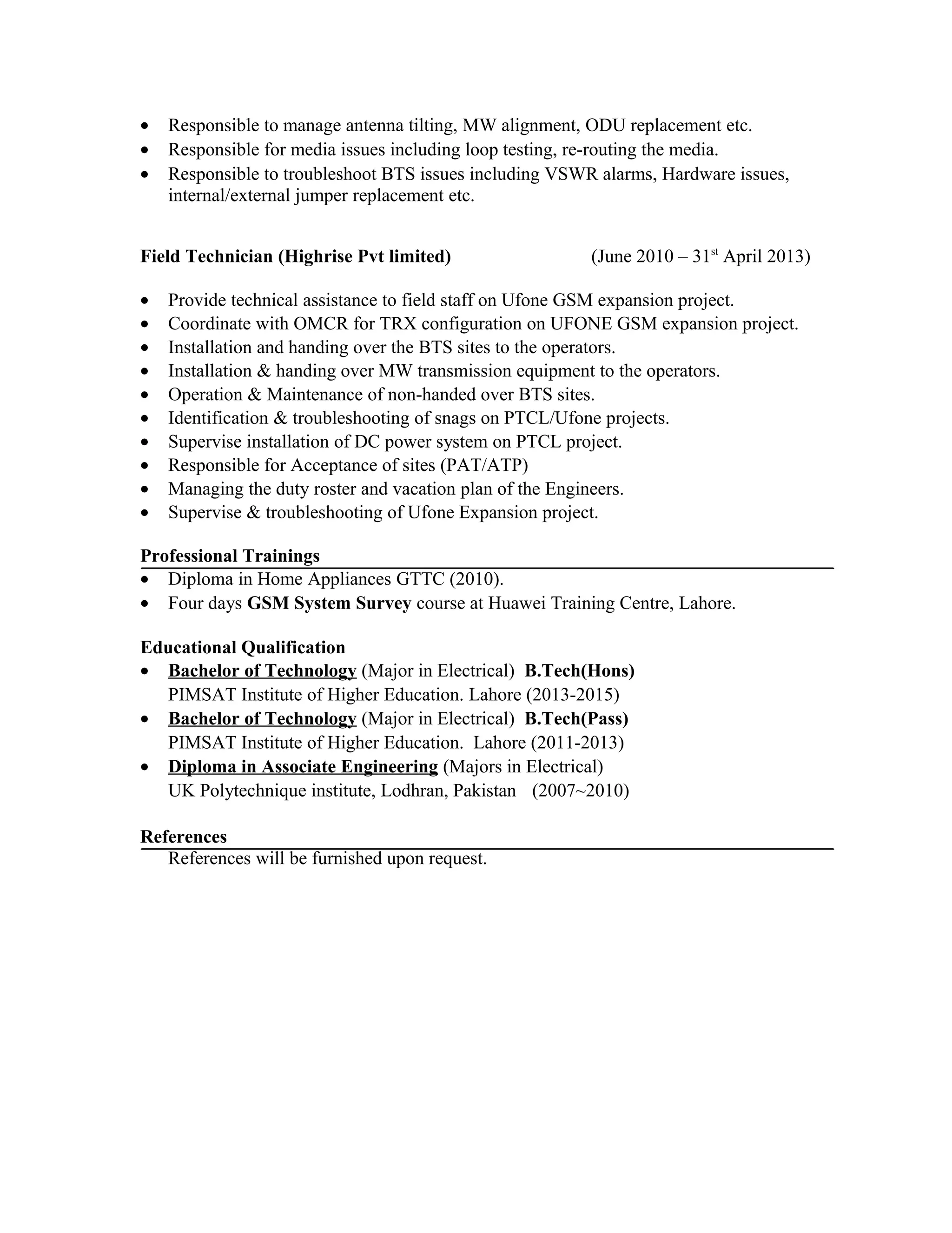 Muhammad Aqib Qureshi CV | PDF