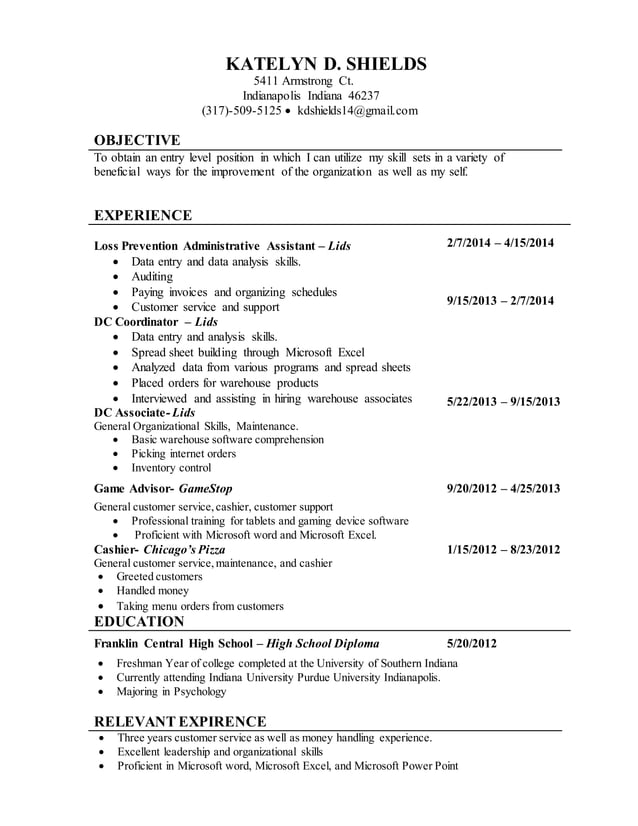 katies resume | DOCX