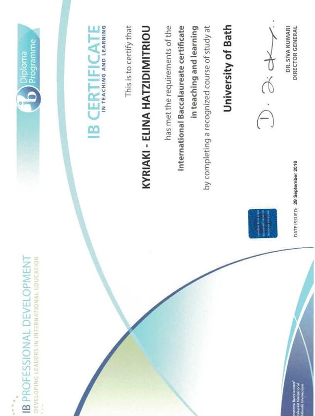 IBDP Certificate | PDF