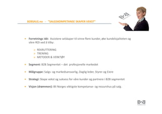 B2B Salg og Rekruttering | PDF