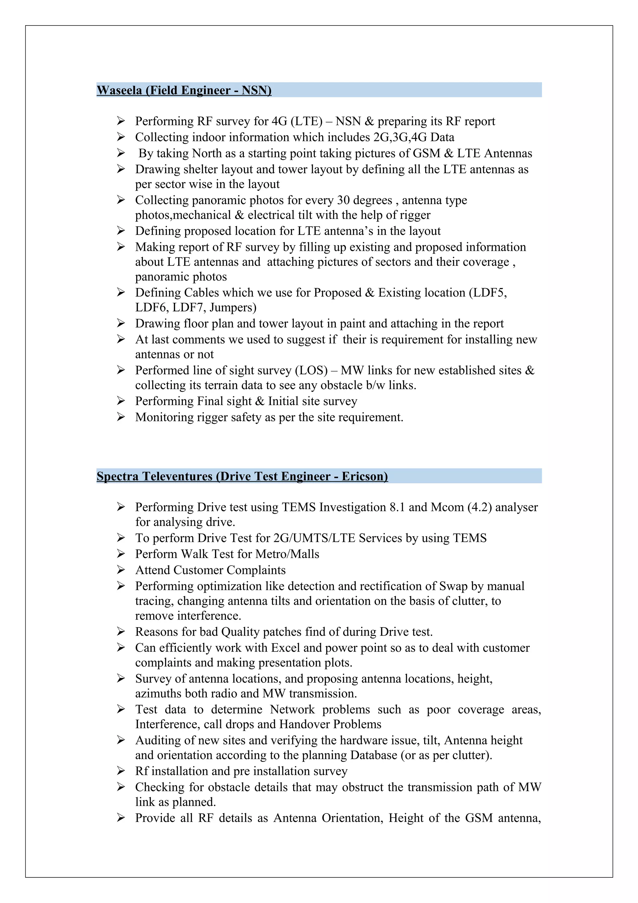 Telecom Engineer | DOC