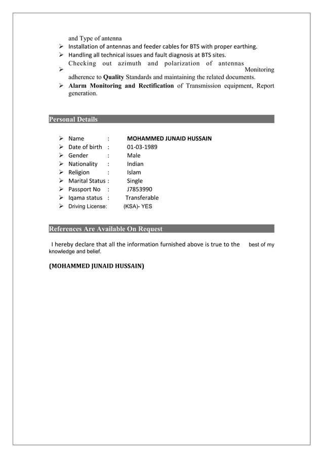 Telecom Engineer | DOC