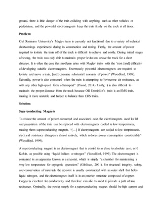 Magnetic Levitation Train Research Paper | DOCX