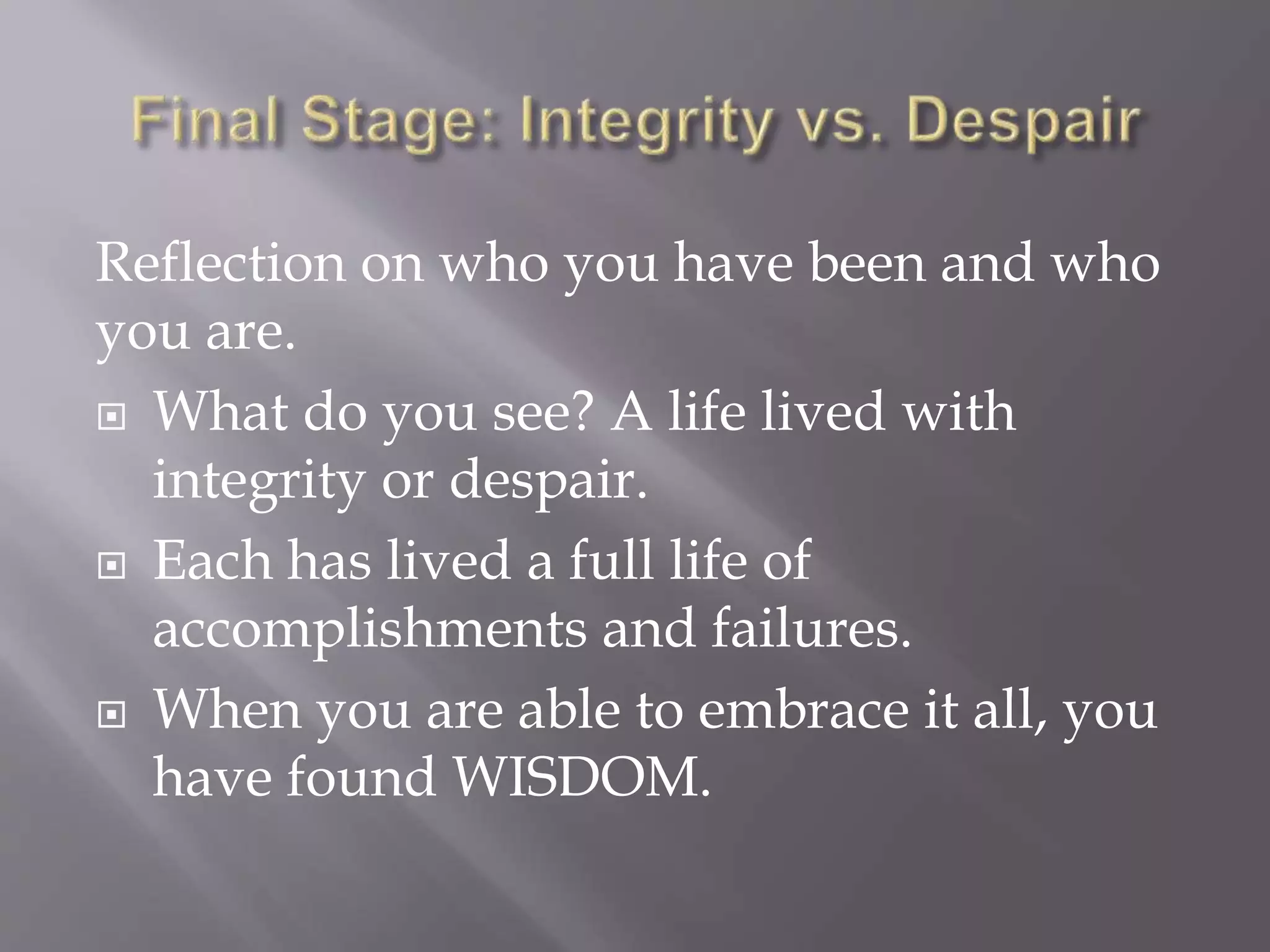 A Time for reflection | PPT | Free Download