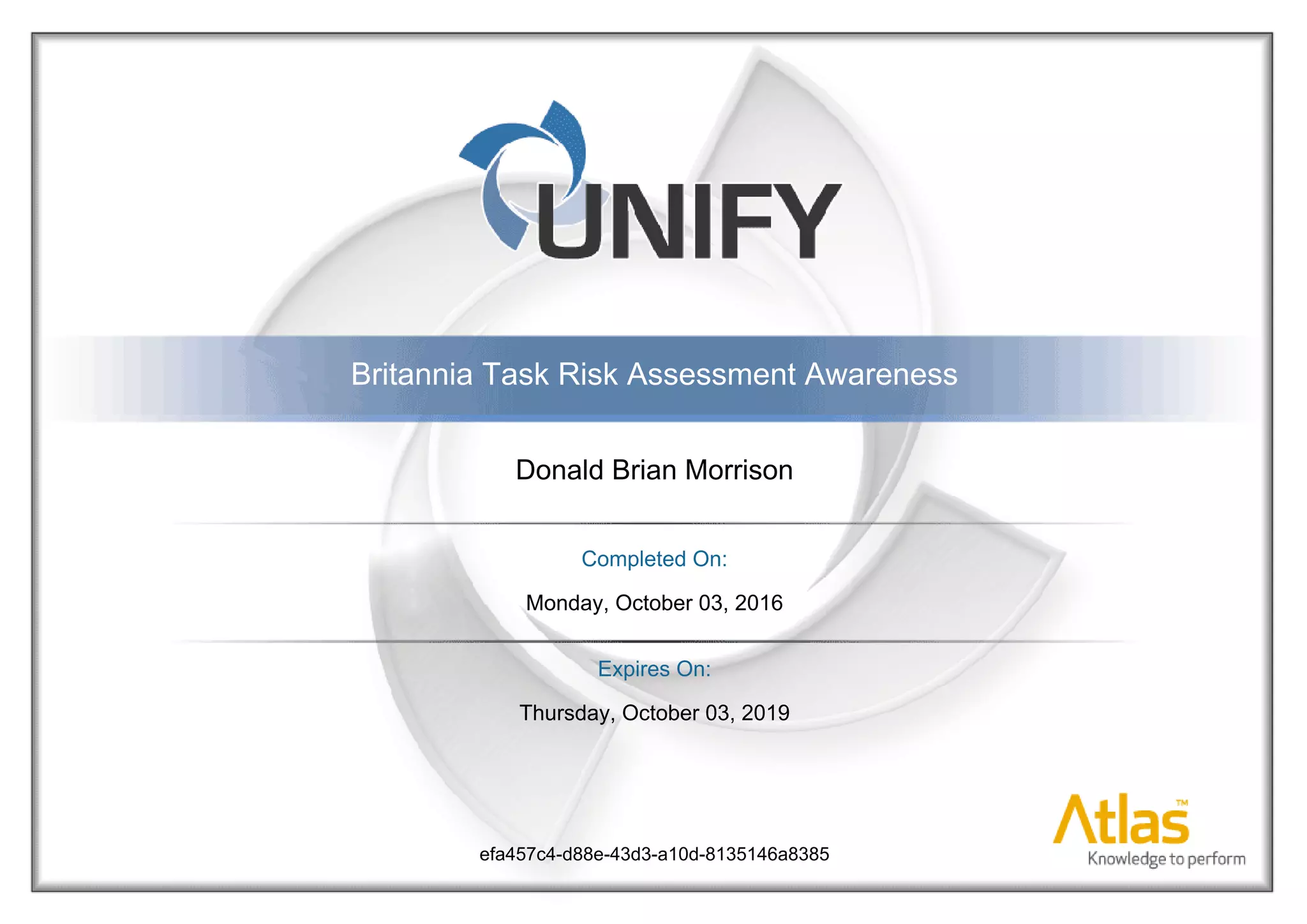 Britannia Task Risk Assessment Awareness | PPT