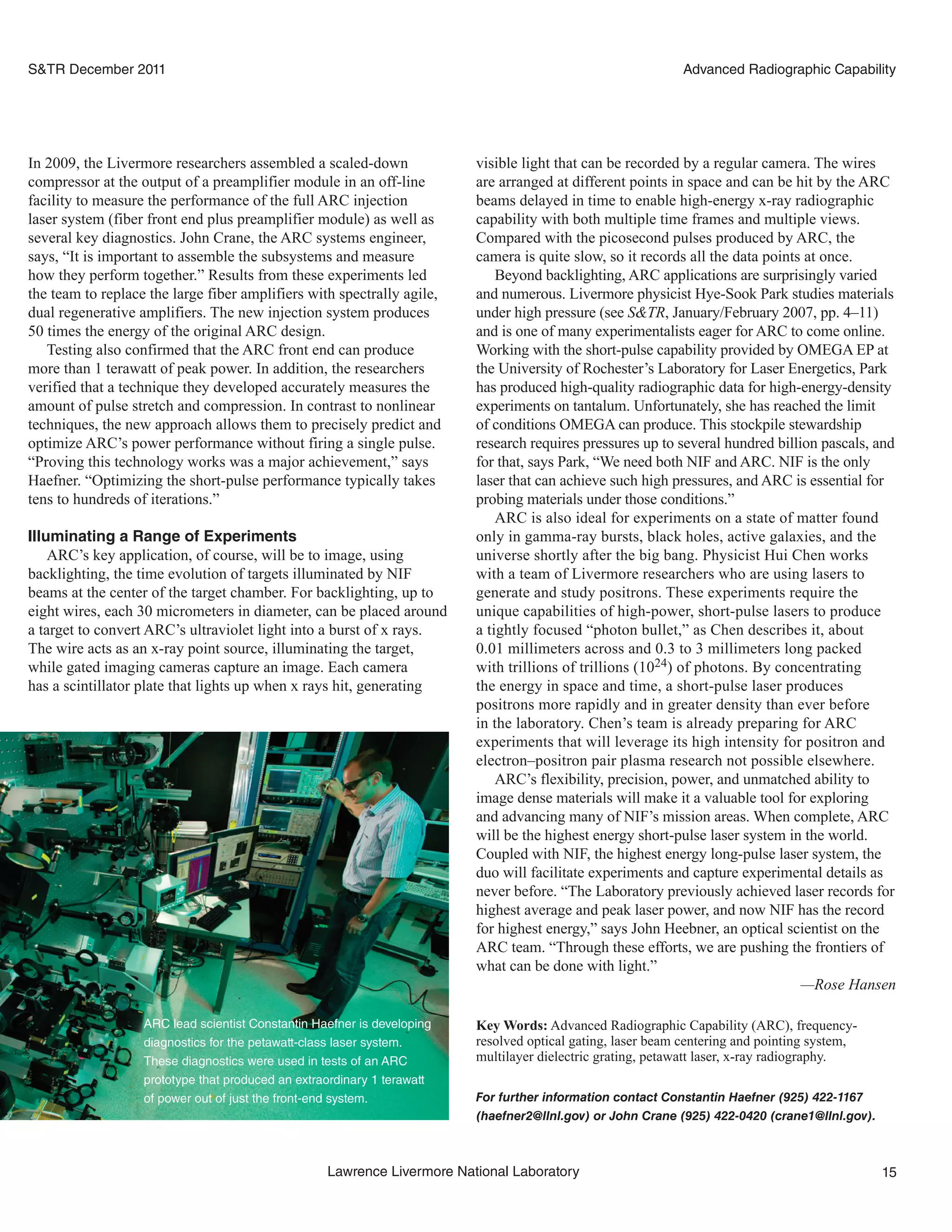 ARC Comes into Focus | PDF