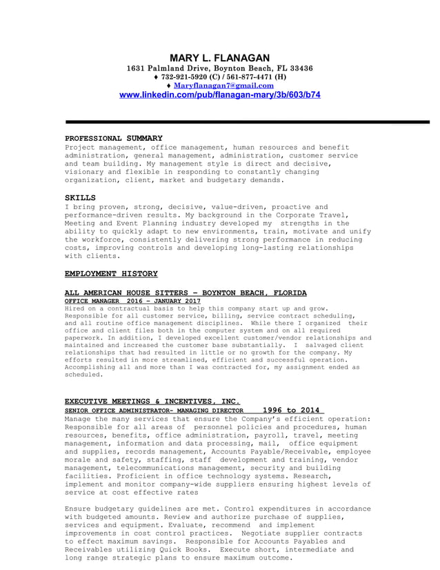 FLORIDA RESUME | DOC