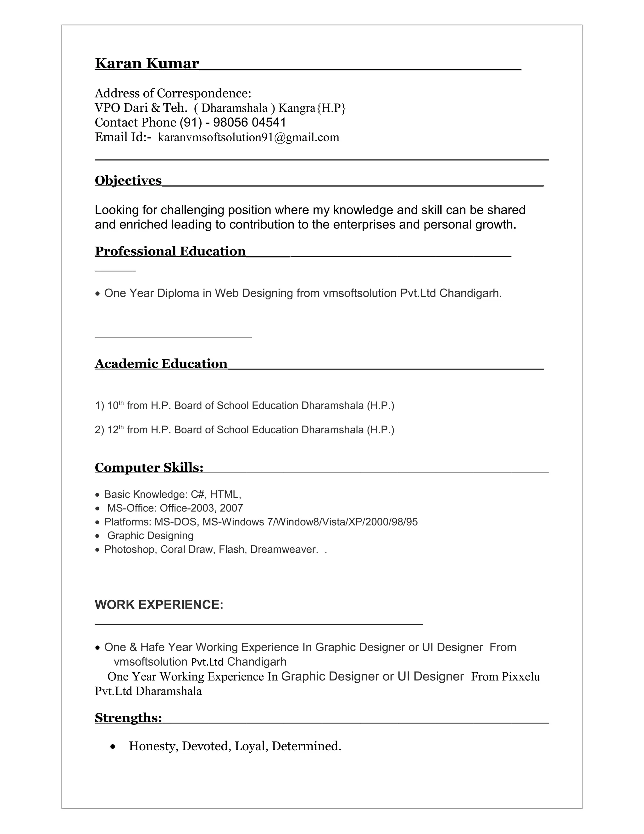 Karan | DOC | Technology & Computing