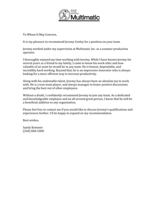 Multimatic Recommendation | PDF